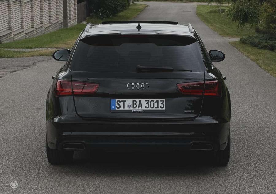 Black Audi A6 2015 in Vilnius, with an engine capacity of 2.97 L and mileage of 249 thousand km for 18450 €, photo 6 on AUTOMOTO.COM.LV