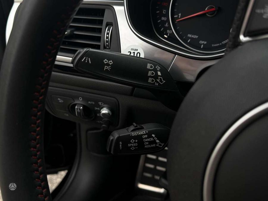 Black Audi A6 2015 in Vilnius, with an engine capacity of 2.97 L and mileage of 249 thousand km for 18450 €, photo 13 on AUTOMOTO.COM.LV