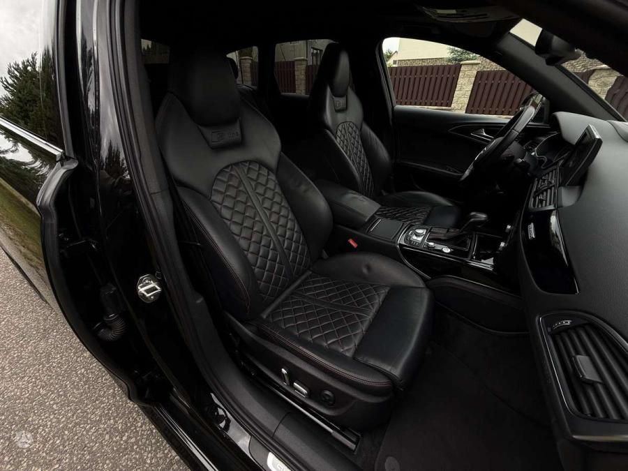 Black Audi A6 2015 in Vilnius, with an engine capacity of 2.97 L and mileage of 249 thousand km for 18450 €, photo 16 on AUTOMOTO.COM.LV