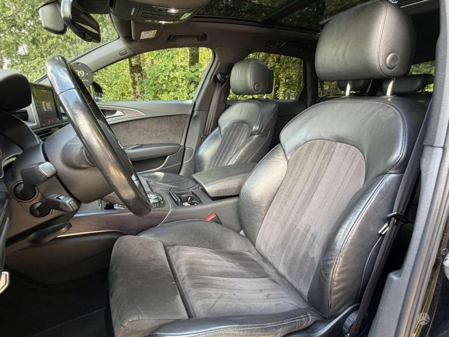 Black Audi A6 2015 in Utena, with an engine capacity of 1.97 L and mileage of 271 thousand km for 15350 €, photo 15 on AUTOMOTO.COM.LV