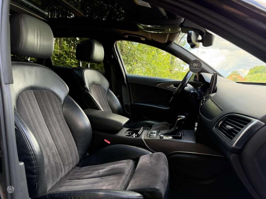 Black Audi A6 2015 in Utena, with an engine capacity of 1.97 L and mileage of 271 thousand km for 15350 €, photo 16 on AUTOMOTO.COM.LV