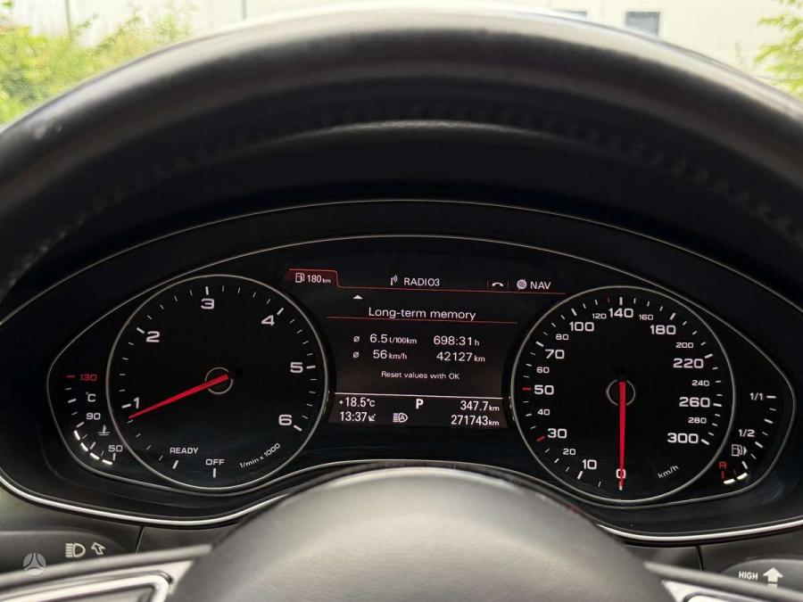 Black Audi A6 2015 in Utena, with an engine capacity of 1.97 L and mileage of 271 thousand km for 15350 €, photo 25 on AUTOMOTO.COM.LV