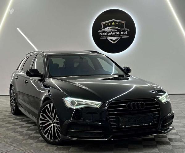 Black Audi A6 2015 in Marijampole, with an engine capacity of 2.97 L and mileage of 288 thousand km for 17450 €, photo 1 on AUTOMOTO.COM.LV