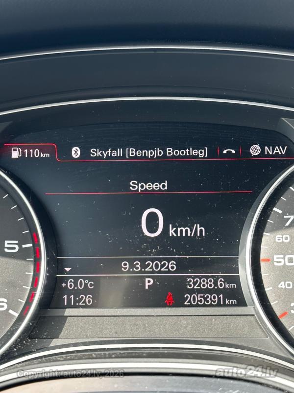 Black Audi A6 2015 in Tallinn, with an engine capacity of 3.00 L and mileage of 117 thousand km for 14000 €, photo 8 on AUTOMOTO.COM.LV