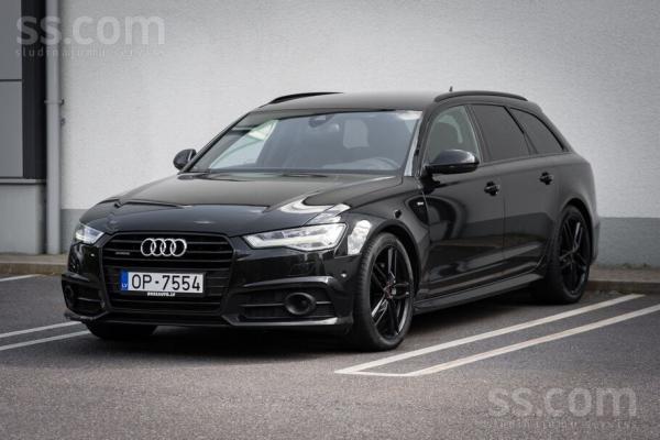 Black Audi A6 2015 in Riga, with an engine capacity of 3.00 L and mileage of 297 thousand km for 14950 €, photo 1 on AUTOMOTO.COM.LV