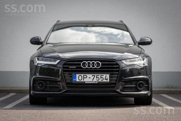 Black Audi A6 2015 in Riga, with an engine capacity of 3.00 L and mileage of 297 thousand km for 14950 €, photo 2 on AUTOMOTO.COM.LV