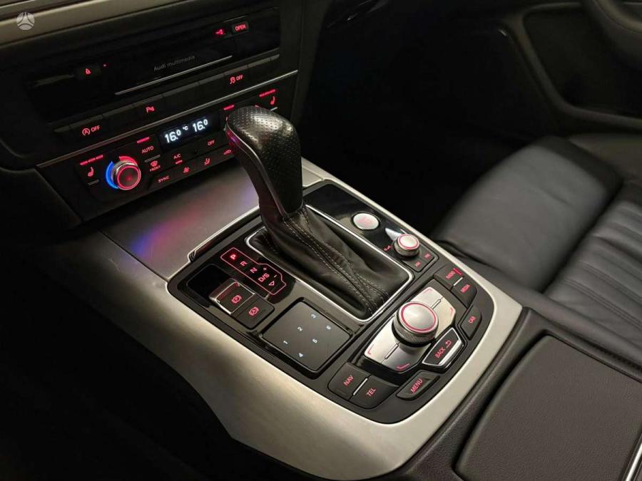 Black Audi A6 2015 in Marijampole, with an engine capacity of 2.97 L and mileage of 244 thousand km for 18950 €, photo 13 on AUTOMOTO.COM.LV
