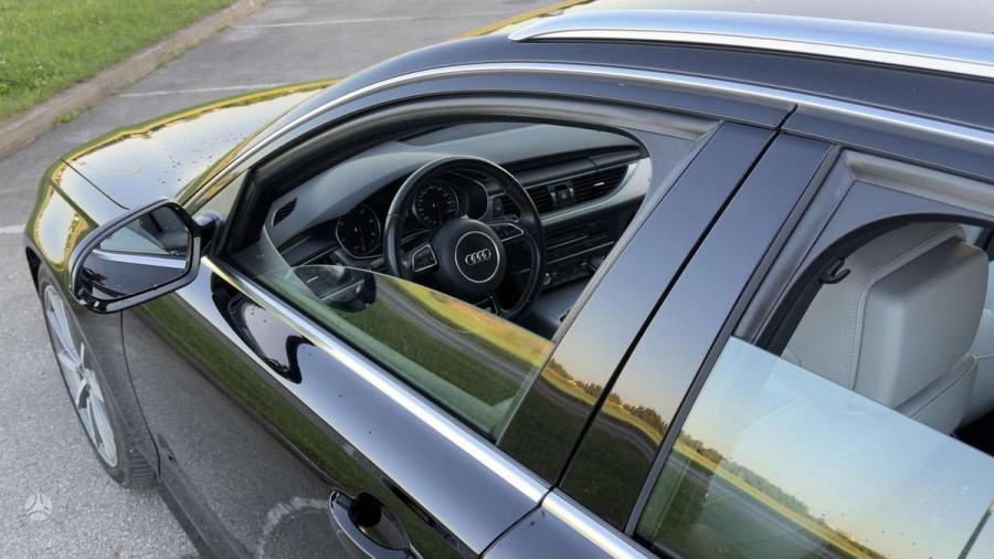 Melns Audi A6 2015 Panevēža, ar dzinēja tilpumu 2.97 L un nobraukumu 205 tūkst. km par 10850 €, foto 13 vietnē AUTOMOTO.COM.LV