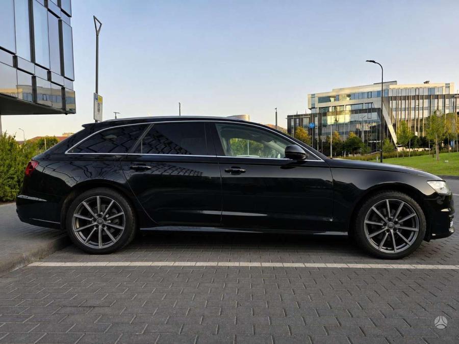 Black Audi A6 2015 in Vilnius, with an engine capacity of 1.97 L and mileage of 210 thousand km for 14450 €, photo 7 on AUTOMOTO.COM.LV