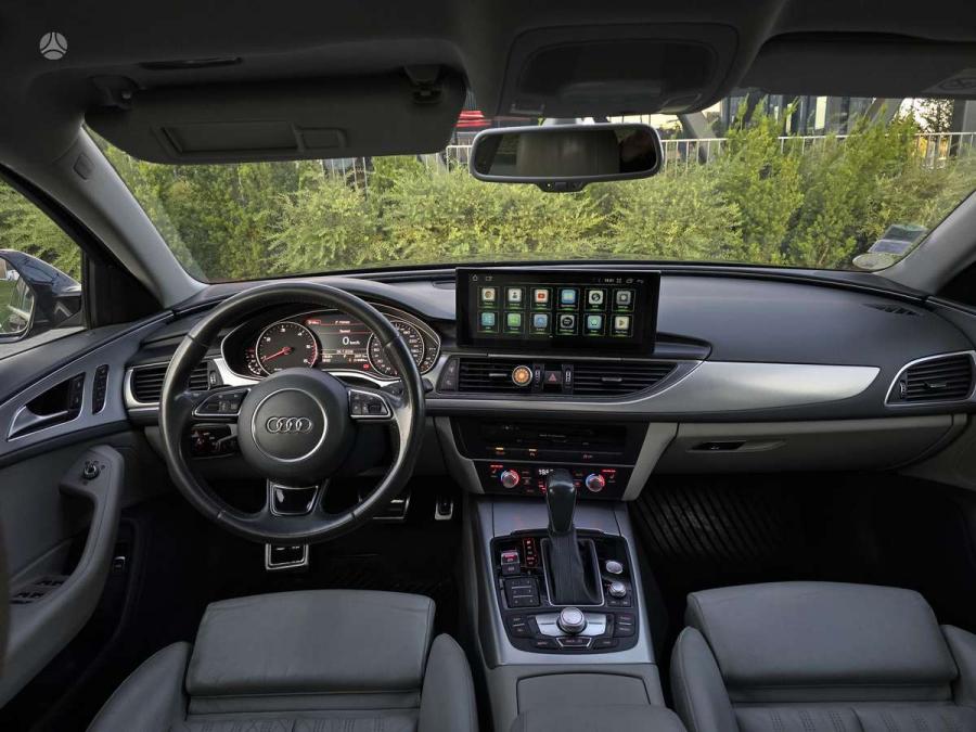 Black Audi A6 2015 in Vilnius, with an engine capacity of 1.97 L and mileage of 210 thousand km for 14450 €, photo 10 on AUTOMOTO.COM.LV