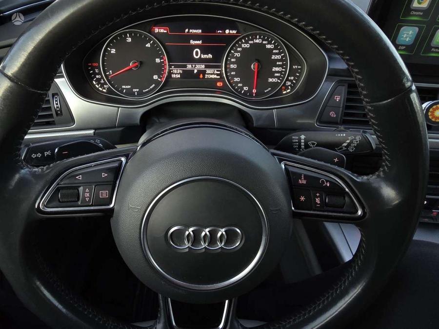Black Audi A6 2015 in Vilnius, with an engine capacity of 1.97 L and mileage of 210 thousand km for 14450 €, photo 11 on AUTOMOTO.COM.LV