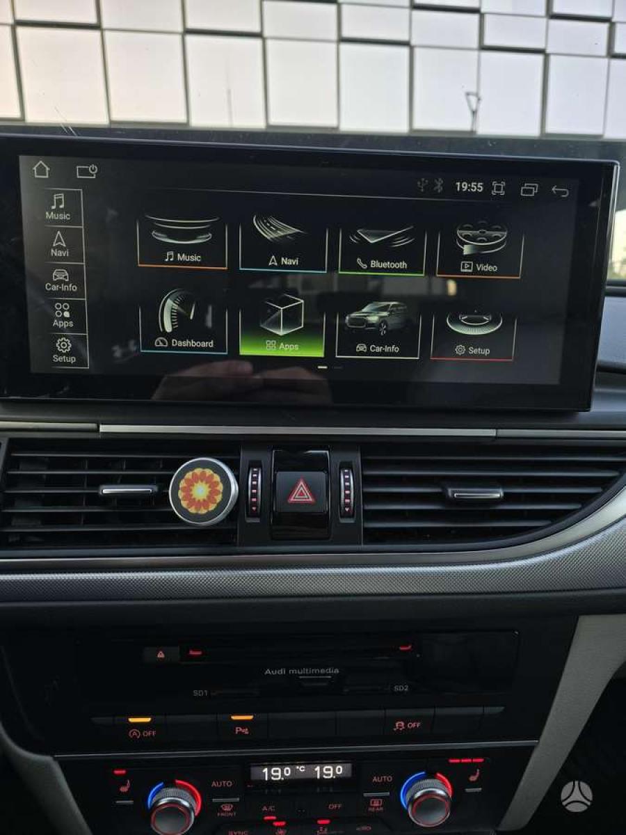 Black Audi A6 2015 in Vilnius, with an engine capacity of 1.97 L and mileage of 210 thousand km for 14450 €, photo 12 on AUTOMOTO.COM.LV