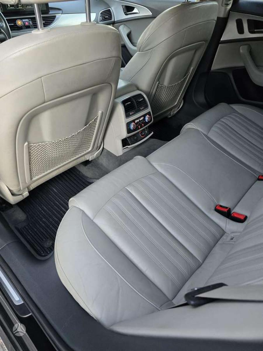 Black Audi A6 2015 in Vilnius, with an engine capacity of 1.97 L and mileage of 210 thousand km for 14450 €, photo 16 on AUTOMOTO.COM.LV