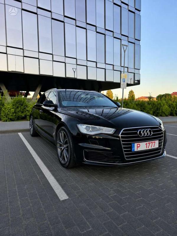 Black Audi A6 2015 in Vilnius, with an engine capacity of 1.97 L and mileage of 210 thousand km for 14450 €, photo 1 on AUTOMOTO.COM.LV