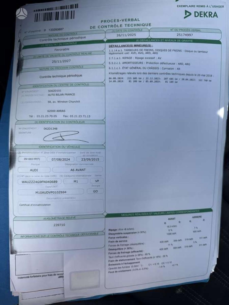 Черный Ауди А6 2015 в Каунас, объемом двигателя 3.00 л и пробегом 241 тыс. км за 14777 €, фото 28 на AUTOMOTO.COM.LV