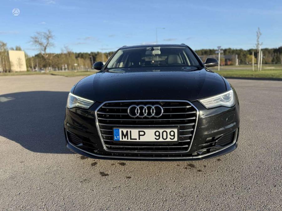 Black Audi A6 2015 in Ukmerge, with an engine capacity of 1.97 L and mileage of 261 thousand km for 11399 €, photo 1 on AUTOMOTO.COM.LV