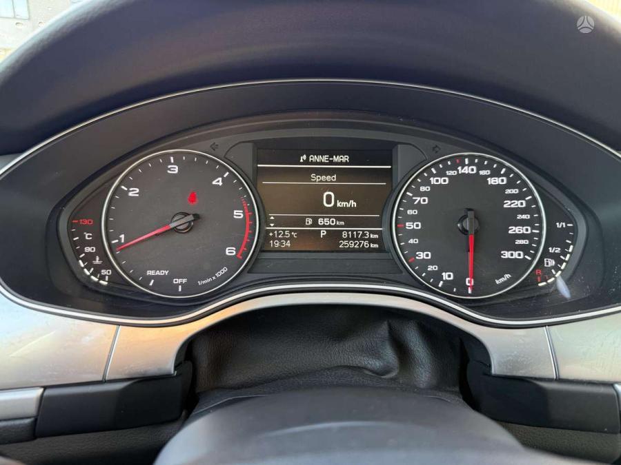 Black Audi A6 2015 in Ukmerge, with an engine capacity of 1.97 L and mileage of 261 thousand km for 11399 €, photo 3 on AUTOMOTO.COM.LV