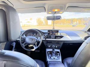 Black Audi A6 2015 in Ukmerge, with an engine capacity of 1.97 L and mileage of 261 thousand km for 11399 €, photo 15 on AUTOMOTO.COM.LV