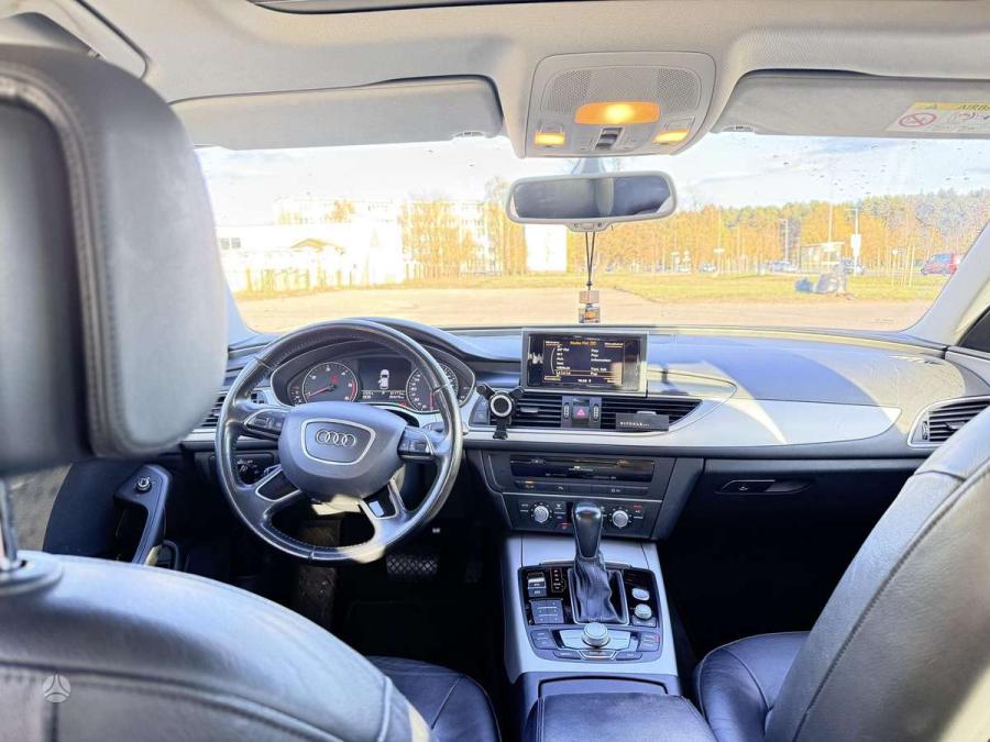 Black Audi A6 2015 in Ukmerge, with an engine capacity of 1.97 L and mileage of 261 thousand km for 11399 €, photo 15 on AUTOMOTO.COM.LV