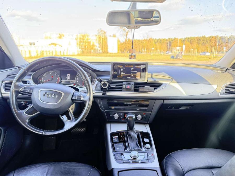 Black Audi A6 2015 in Ukmerge, with an engine capacity of 1.97 L and mileage of 261 thousand km for 11399 €, photo 16 on AUTOMOTO.COM.LV