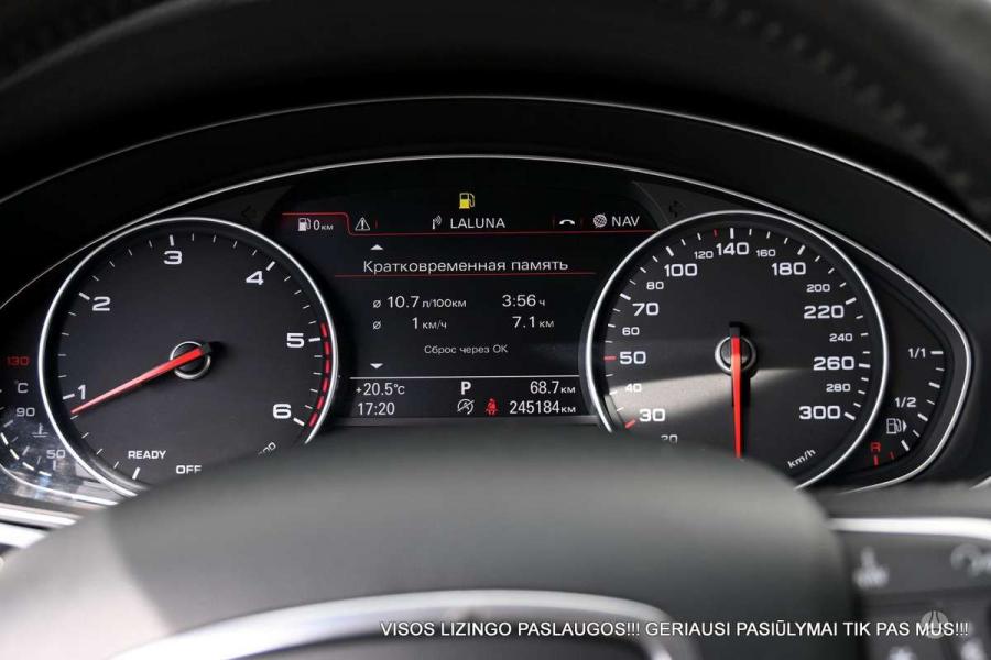 Black Audi A6 2015 in Kretinga, with an engine capacity of 1.97 L and mileage of 245 thousand km for 11899 €, photo 33 on AUTOMOTO.COM.LV