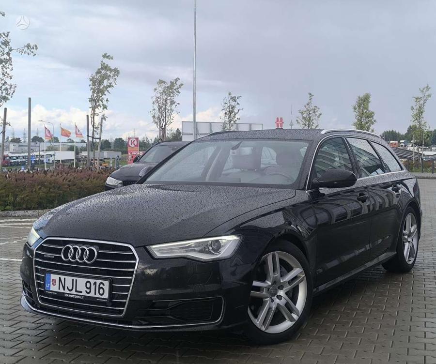 Black Audi A6 2015 in Vilnius, with an engine capacity of 2.97 L and mileage of 241 thousand km for 11500 €, photo 1 on AUTOMOTO.COM.LV