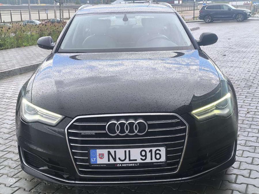 Black Audi A6 2015 in Vilnius, with an engine capacity of 2.97 L and mileage of 241 thousand km for 11500 €, photo 9 on AUTOMOTO.COM.LV
