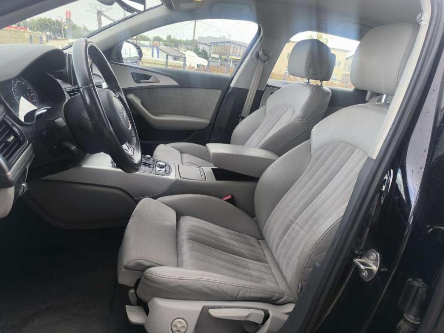 Black Audi A6 2015 in Vilnius, with an engine capacity of 2.97 L and mileage of 241 thousand km for 11500 €, photo 10 on AUTOMOTO.COM.LV
