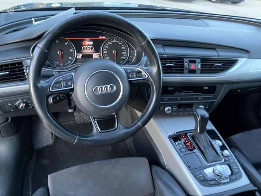 Black Audi A6 2015 in Rokiskis, with an engine capacity of 2.97 L and mileage of 259 thousand km for 12500 €, photo 6 on AUTOMOTO.COM.LV