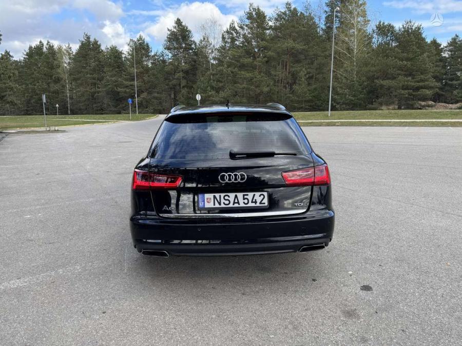 Black Audi A6 2015 in Utena, with an engine capacity of 2.97 L and mileage of 380 thousand km for 7500 €, photo 6 on AUTOMOTO.COM.LV