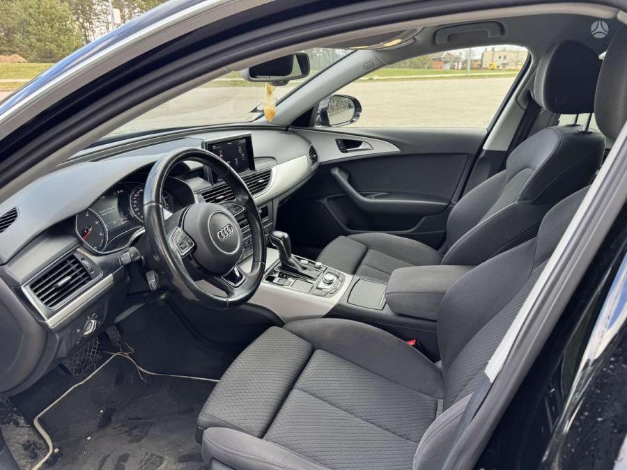 Black Audi A6 2015 in Utena, with an engine capacity of 2.97 L and mileage of 380 thousand km for 7500 €, photo 8 on AUTOMOTO.COM.LV