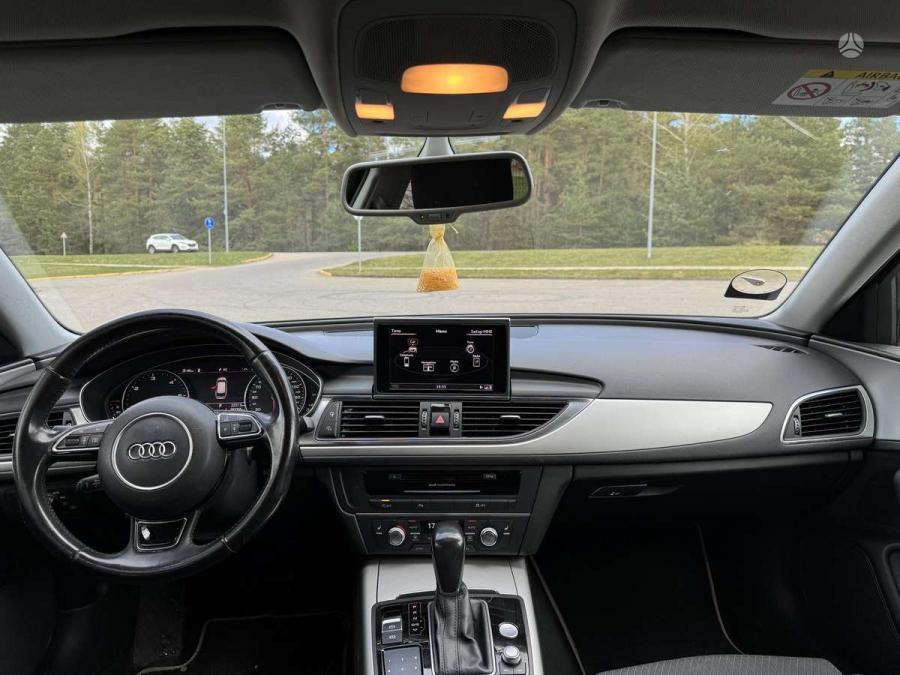 Black Audi A6 2015 in Utena, with an engine capacity of 2.97 L and mileage of 380 thousand km for 7500 €, photo 11 on AUTOMOTO.COM.LV