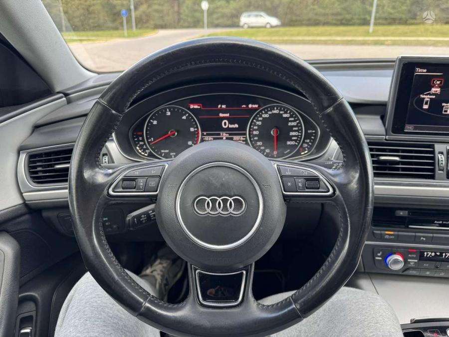 Black Audi A6 2015 in Utena, with an engine capacity of 2.97 L and mileage of 380 thousand km for 7500 €, photo 16 on AUTOMOTO.COM.LV