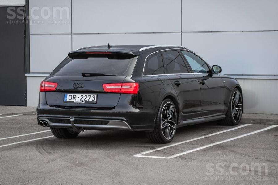 Black Audi A6 2015 in Riga, with an engine capacity of 2.00 L and mileage of 227 thousand km for 10500 €, photo 6 on AUTOMOTO.COM.LV