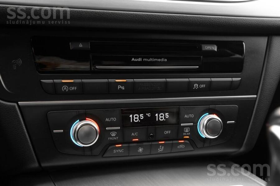 Black Audi A6 2015 in Riga, with an engine capacity of 2.00 L and mileage of 227 thousand km for 10500 €, photo 24 on AUTOMOTO.COM.LV