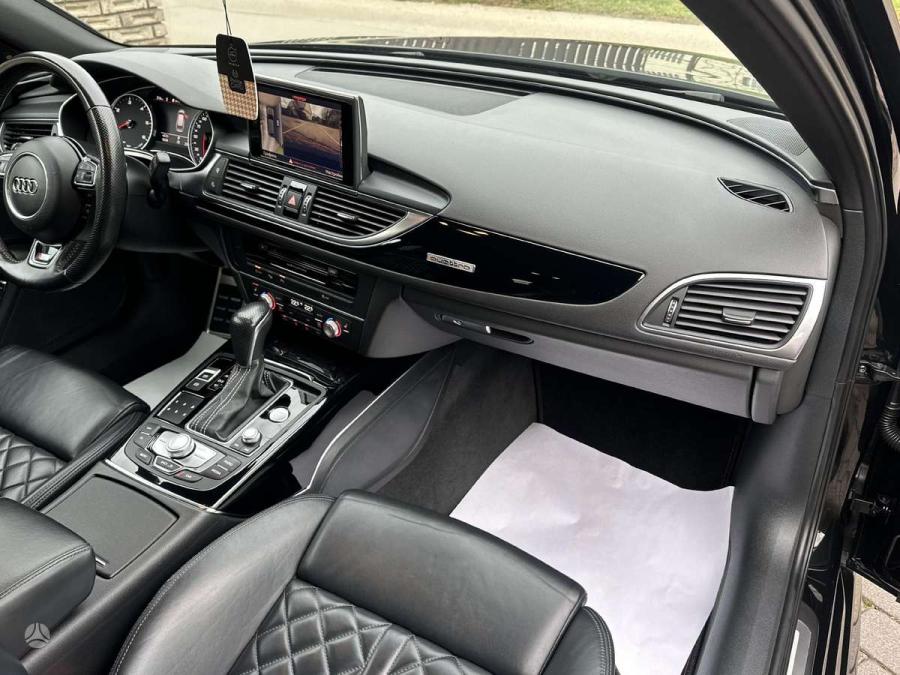 Black Audi A6 2016 in Vilnius, with an engine capacity of 2.97 L and mileage of 231 thousand km for 20550 €, photo 8 on AUTOMOTO.COM.LV