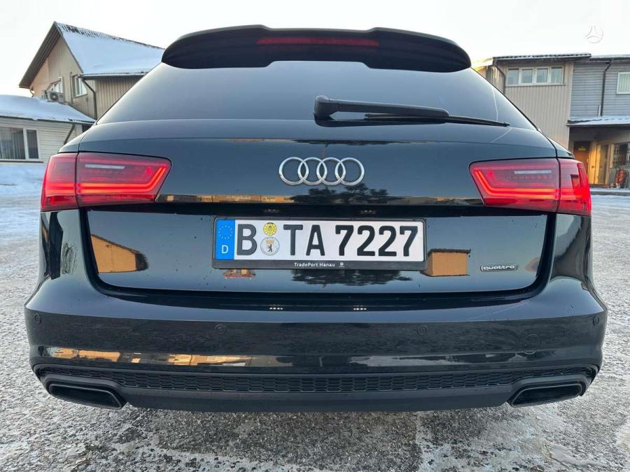 Black Audi A6 2016 in Vilnius, with an engine capacity of 2.97 L and mileage of 291 thousand km for 15500 €, photo 7 on AUTOMOTO.COM.LV
