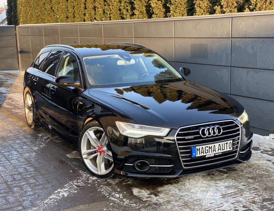 Black Audi A6 2016 in Marijampole, with an engine capacity of 2.97 L and mileage of 228 thousand km for 18999 €, photo 1 on AUTOMOTO.COM.LV