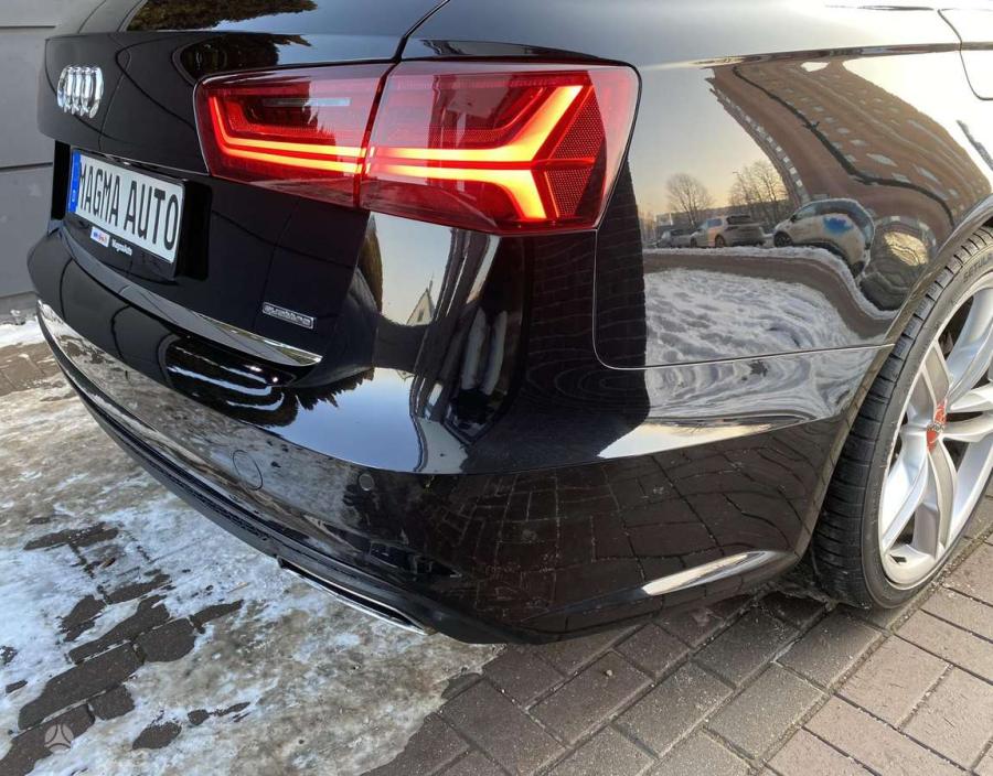 Black Audi A6 2016 in Marijampole, with an engine capacity of 2.97 L and mileage of 228 thousand km for 18999 €, photo 14 on AUTOMOTO.COM.LV