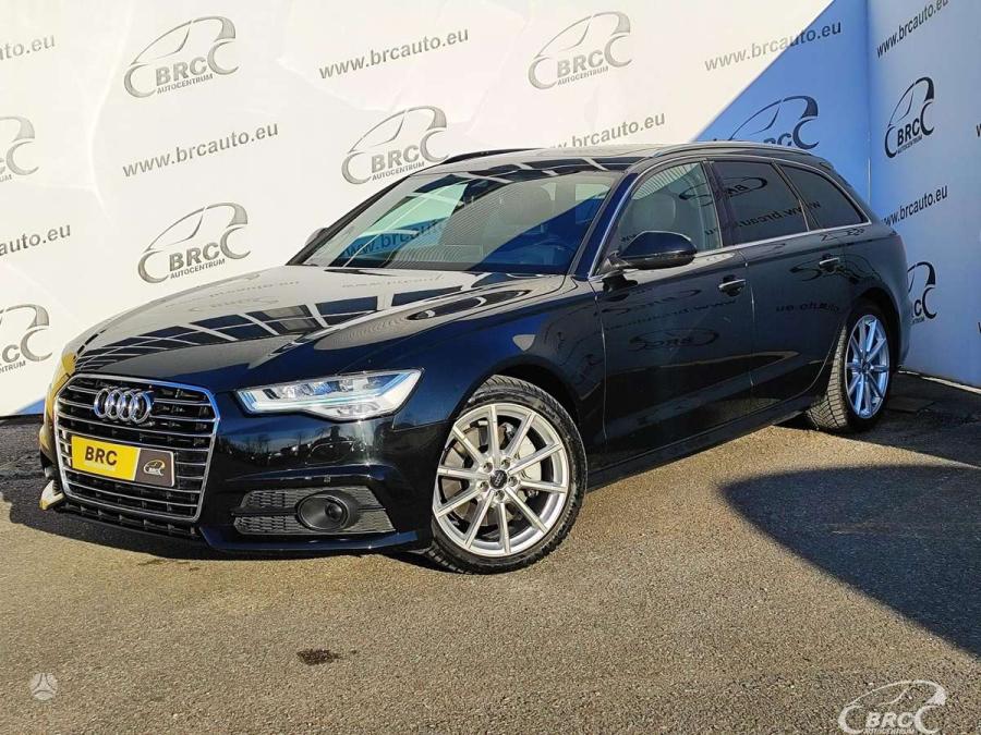 Black Audi A6 2016 in Klaipeda, with an engine capacity of 2.97 L and mileage of 116 thousand km for 14500 €, photo 1 on AUTOMOTO.COM.LV