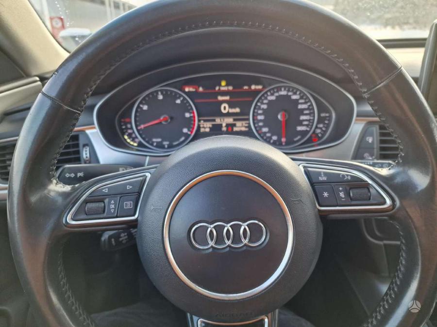 Black Audi A6 2016 in Vilnius, with an engine capacity of 1.97 L and mileage of 241 thousand km for 12999 €, photo 17 on AUTOMOTO.COM.LV