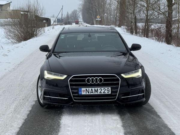 Black Audi A6 2016 in Panevezys, with an engine capacity of 1.97 L and mileage of 262 thousand km for 18000 €, photo 1 on AUTOMOTO.COM.LV