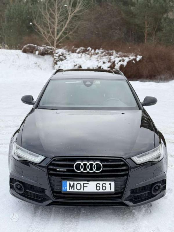 Black Audi A6 2016 in Vilnius, with an engine capacity of 3.00 L and mileage of 289 thousand km for 12900 €, photo 3 on AUTOMOTO.COM.LV