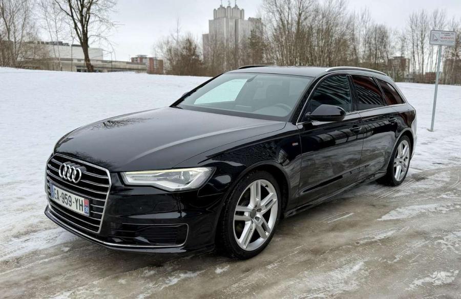 Black Audi A6 2016 in Vilnius, with an engine capacity of 1.97 L and mileage of 253 thousand km for 13150 €, photo 7 on AUTOMOTO.COM.LV