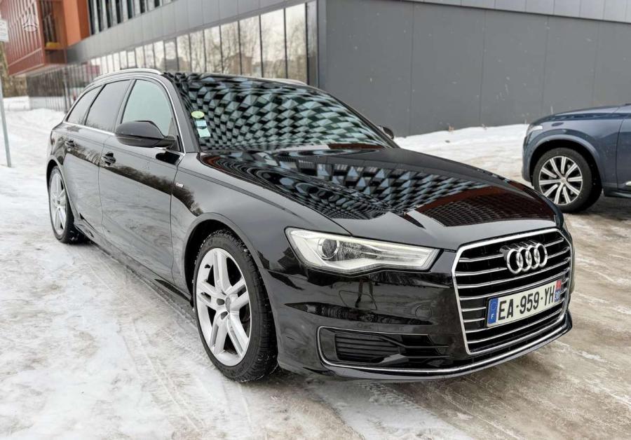Black Audi A6 2016 in Vilnius, with an engine capacity of 1.97 L and mileage of 253 thousand km for 13150 €, photo 8 on AUTOMOTO.COM.LV