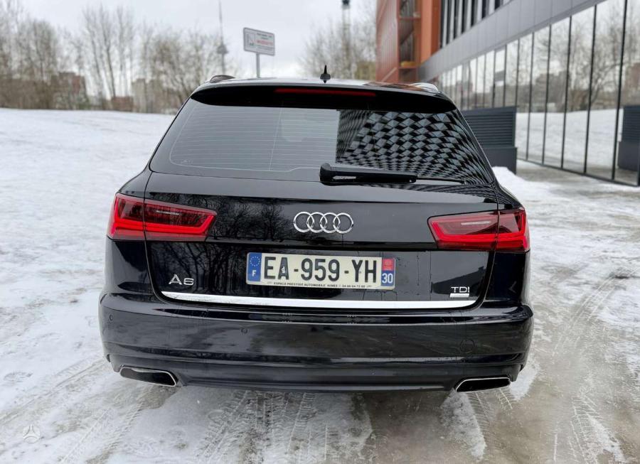 Black Audi A6 2016 in Vilnius, with an engine capacity of 1.97 L and mileage of 253 thousand km for 13150 €, photo 11 on AUTOMOTO.COM.LV
