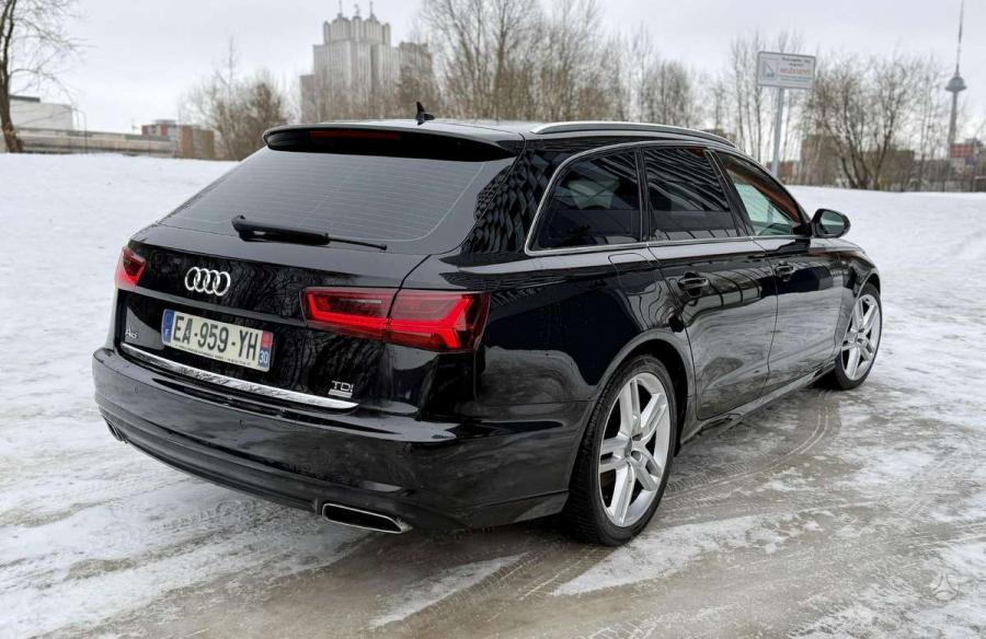 Black Audi A6 2016 in Vilnius, with an engine capacity of 1.97 L and mileage of 253 thousand km for 13150 €, photo 13 on AUTOMOTO.COM.LV