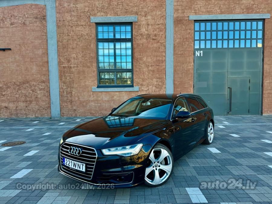 Black Audi A6 2016 in Tallinn, with an engine capacity of 3.00 L and mileage of 266 thousand km for 13499 €, photo 1 on AUTOMOTO.COM.LV