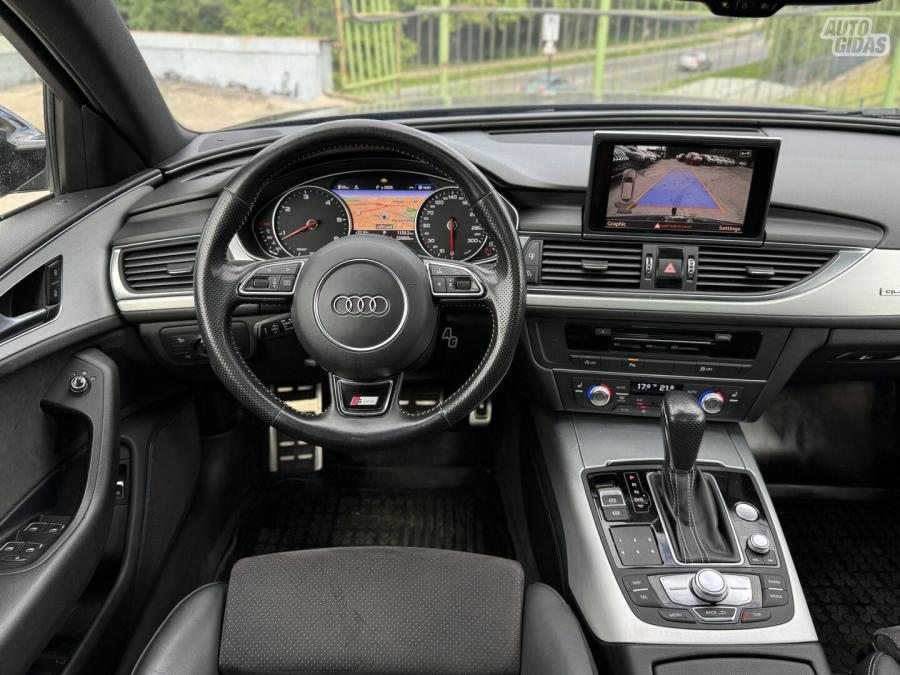 Black Audi A6 2016 in Vilnius, with an engine capacity of 3.00 L and mileage of 227 thousand km for 13900 €, photo 5 on AUTOMOTO.COM.LV