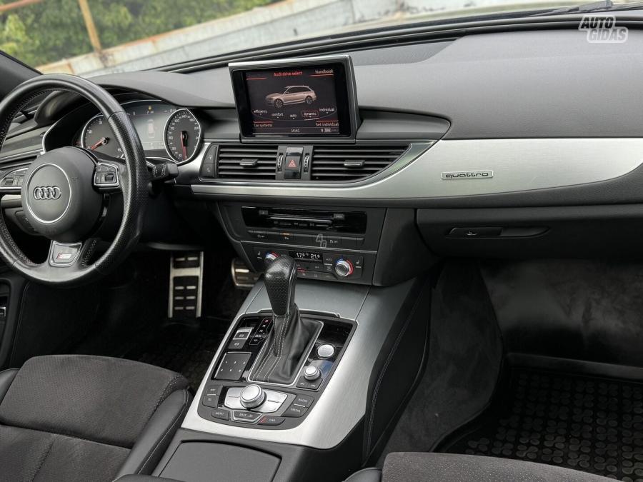 Black Audi A6 2016 in Vilnius, with an engine capacity of 3.00 L and mileage of 227 thousand km for 13900 €, photo 18 on AUTOMOTO.COM.LV